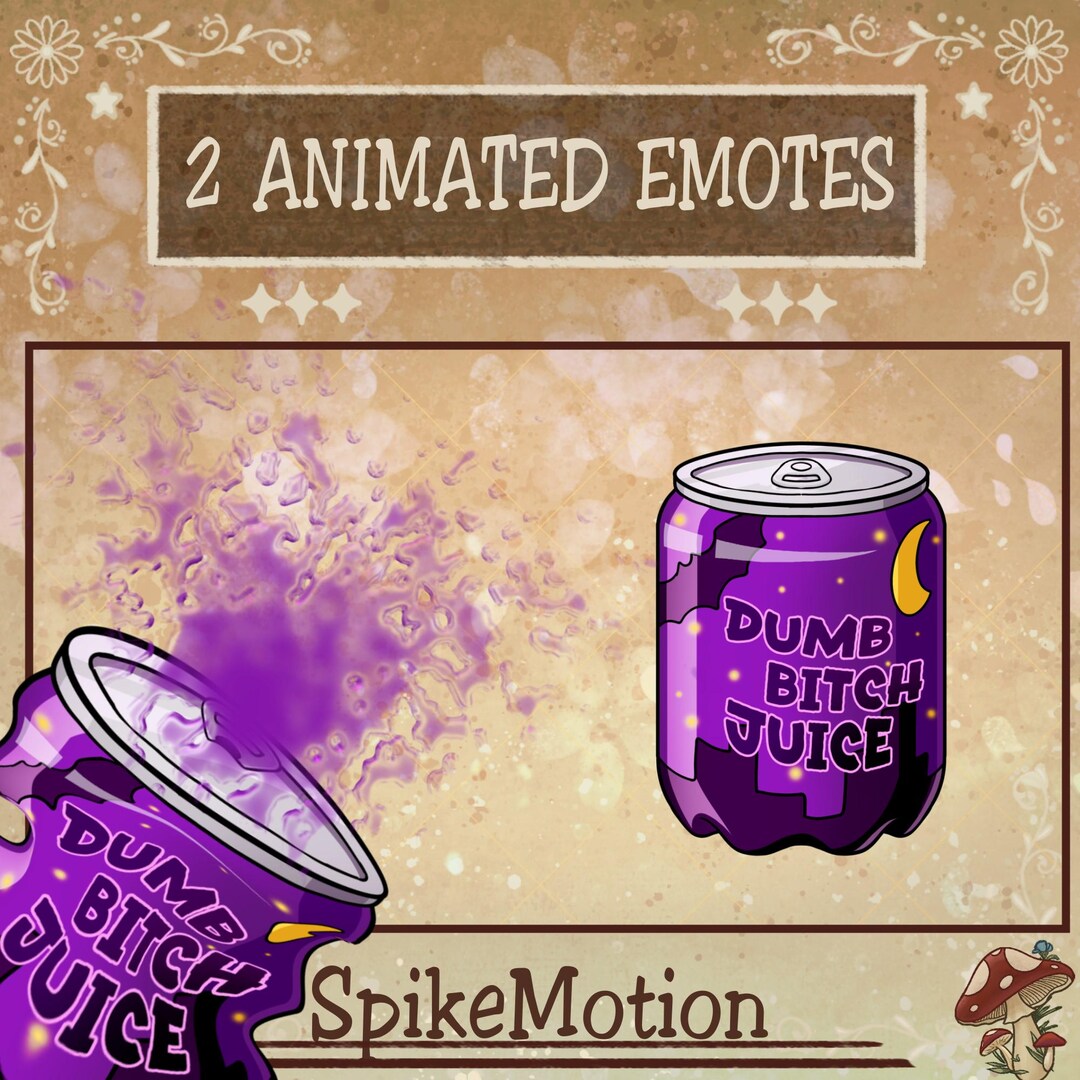 Funny Twitch Emotes | Dumb Bitch Juice Meme Emotes Twitch, Emotes ...