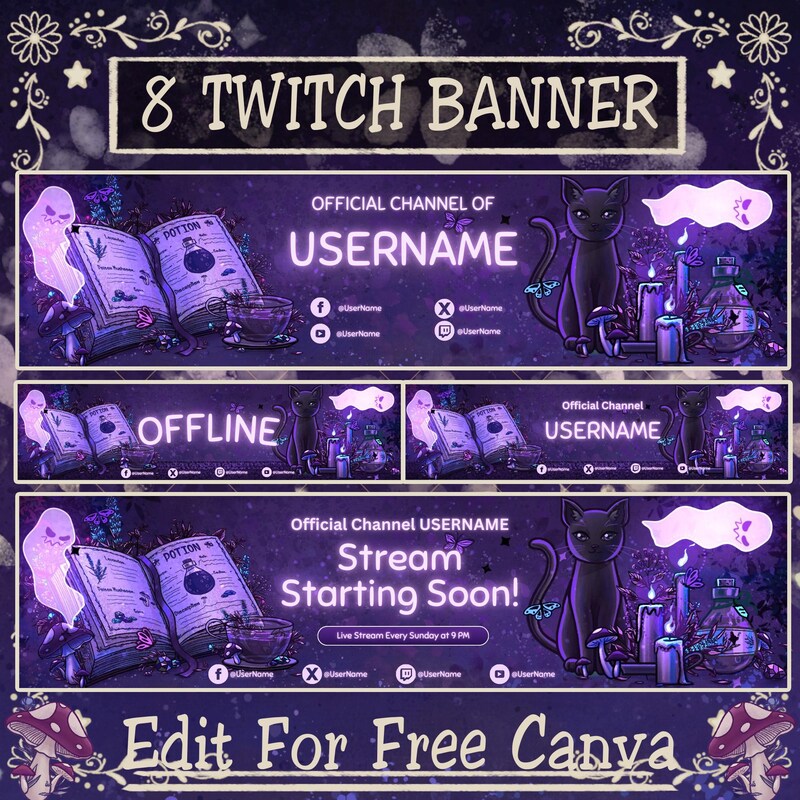 Purple Discord Banners - Etsy