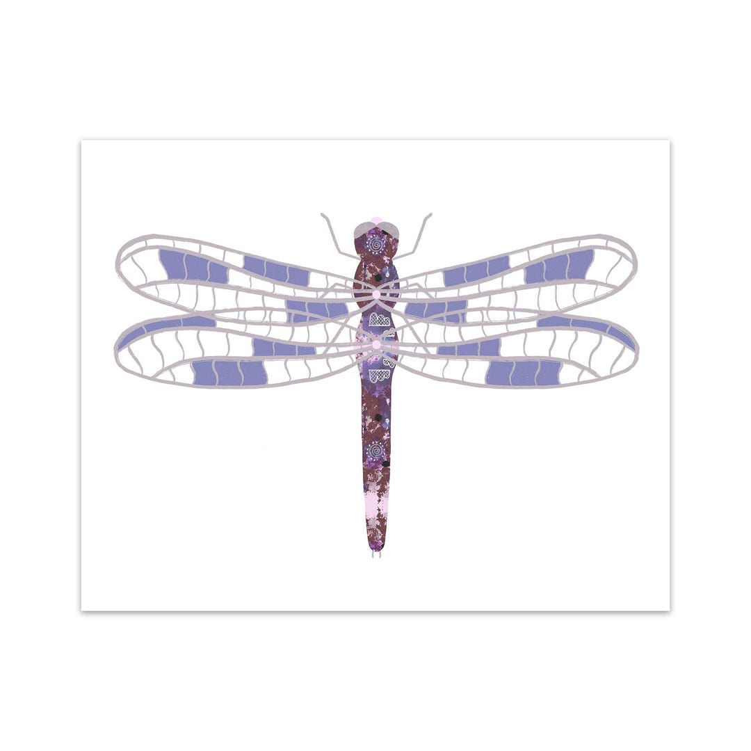 Dragonfly Art Print | Insect Wall Art | Insect Home Decor - Etsy