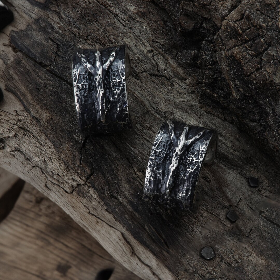 Algiz Rune Ear Cuff No Piercing Sterling Silver Pagan - Etsy