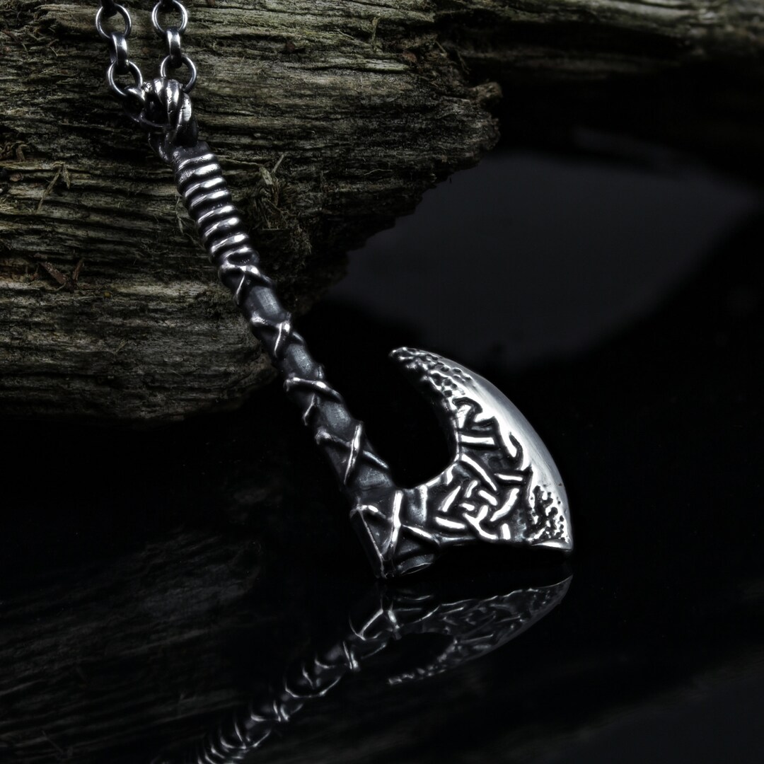 Viking Battle Axe Pendant Necklace - Etsy