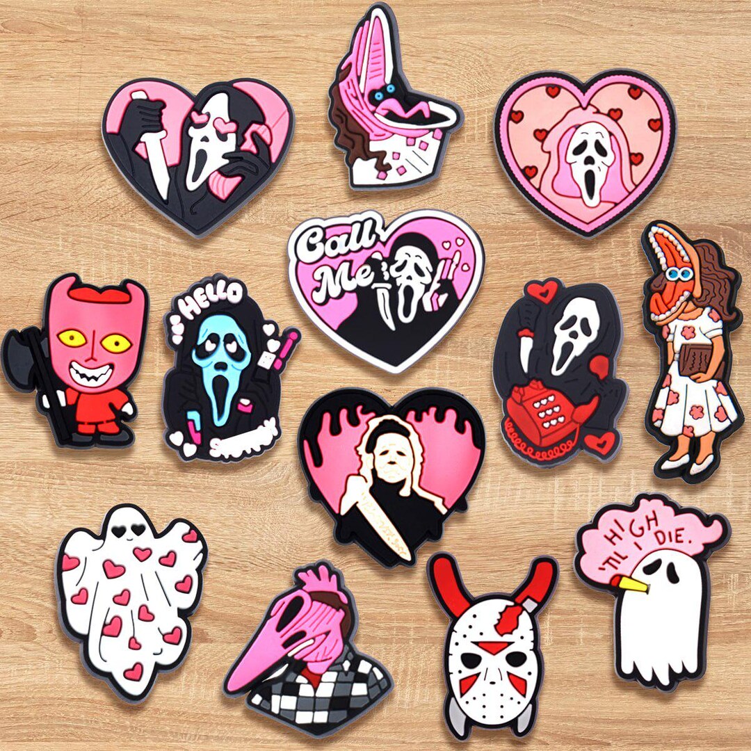 13 PCS Horror Mask Shoe Charms Set,spooky Scary Accessories for Shoes ...