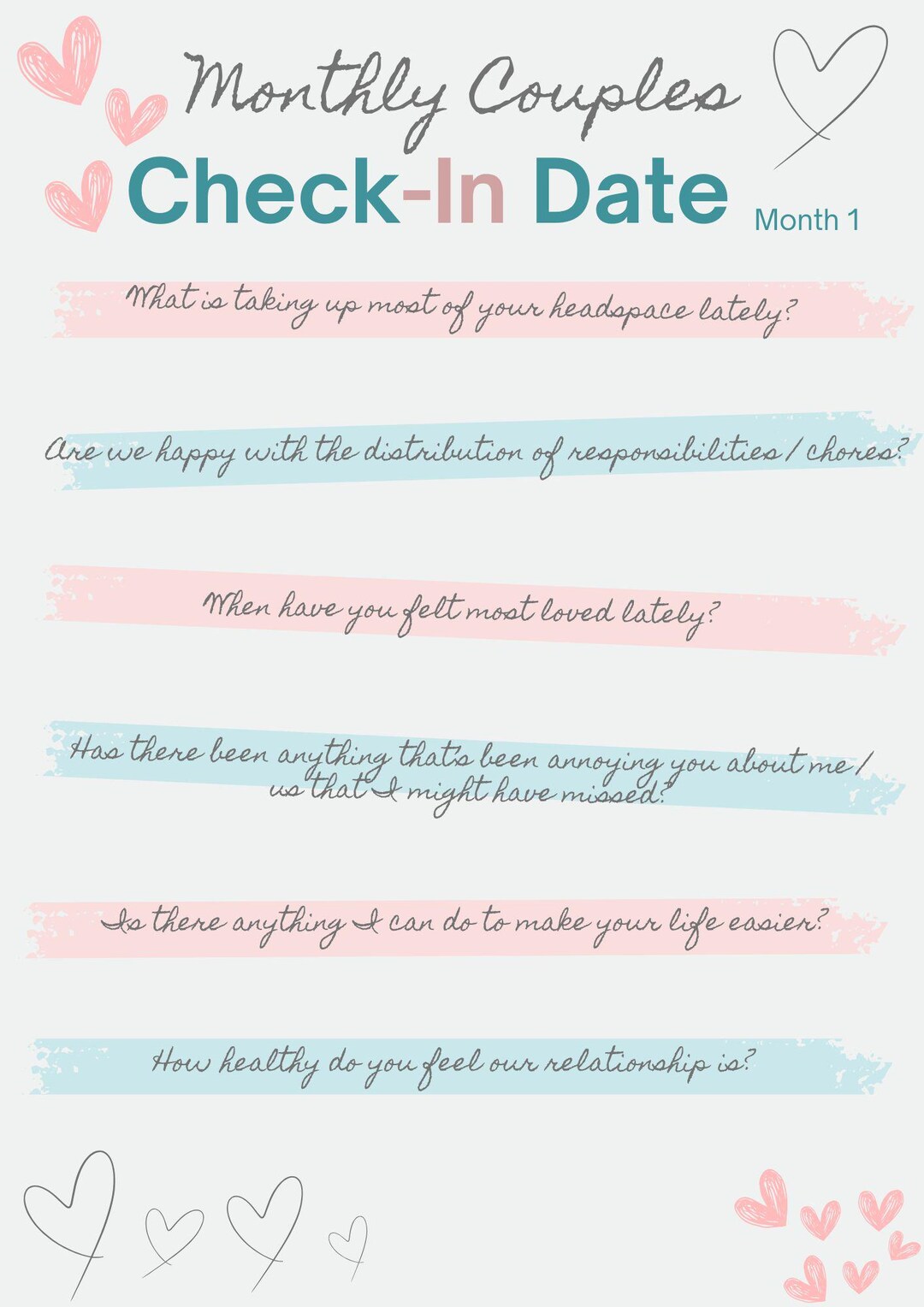 Couples, Questions, Check-in, Date Ideas, Quality Time, Relationship ...
