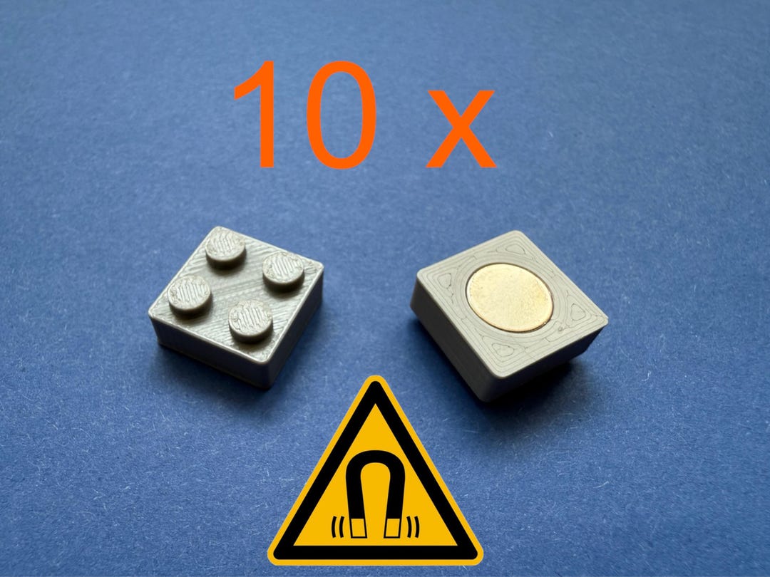 Magnet-adapter Pack Für LEGO® Steine — 10 Stück 2x2 Mod-brick Mit ...