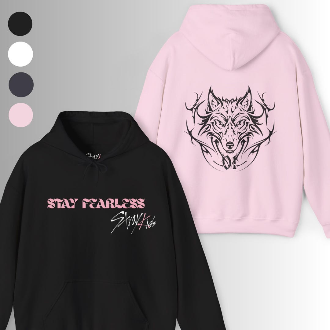 Stray Kids Inspired Sweatshirt, Stay Fearless Wolf Hoodie, SKZ Chan ...