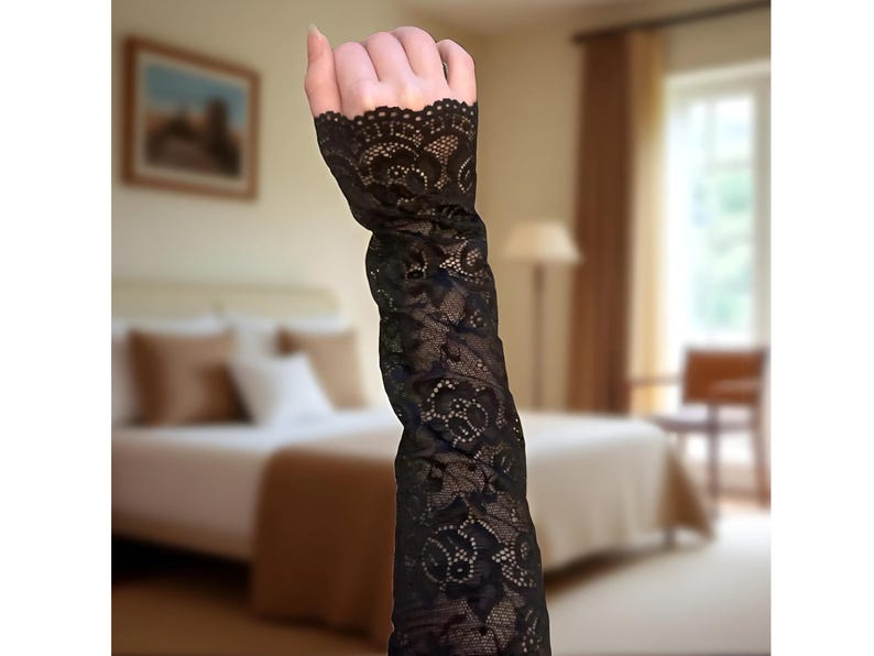 Sun Protection Arm Warmers, Long Arm Sleeves, Elegant Lace Arm Warmers ...