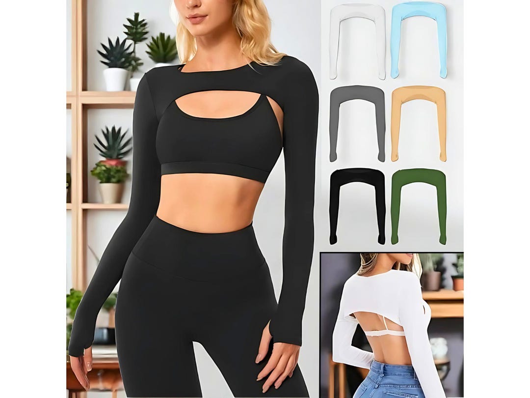 Summer Ice Silk Arm Sleeves, Outdoor Sports Crop Top, Cover up Bolero ...