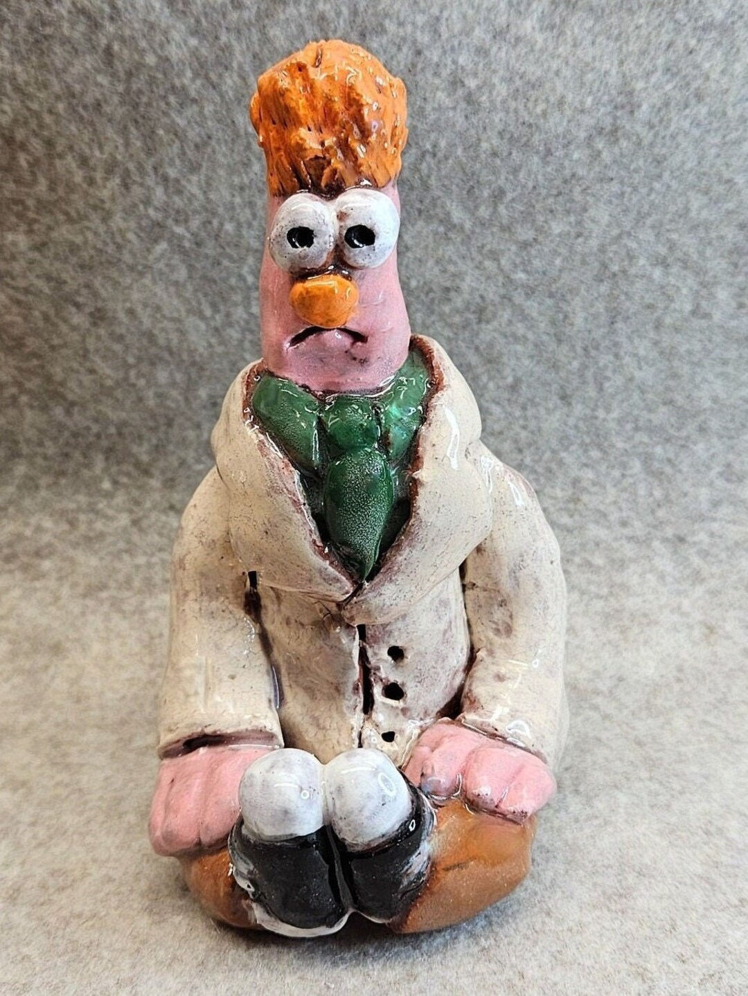 Muppet Figurine Funny Beaker Trying to Meditate Handmade Ceramic - Etsy