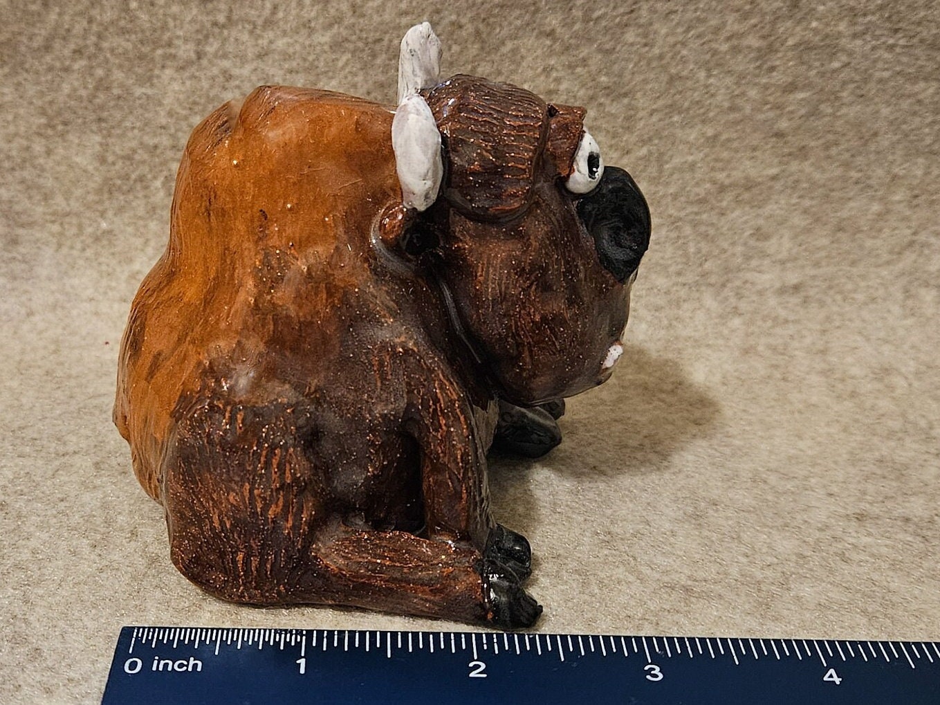 Bison Figurine Funny Handmade Ceramic - Etsy