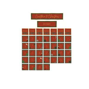 Editable Classroom Christmas Countdown Calendar | Printable Advent ...