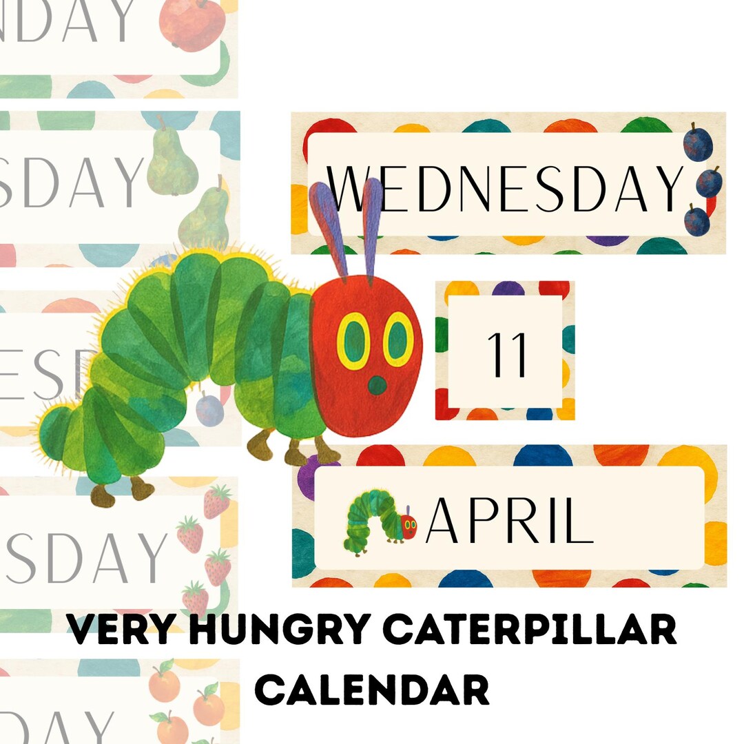 Caterpillar Calendar Set – Educational & Interactive Classroom Display ...