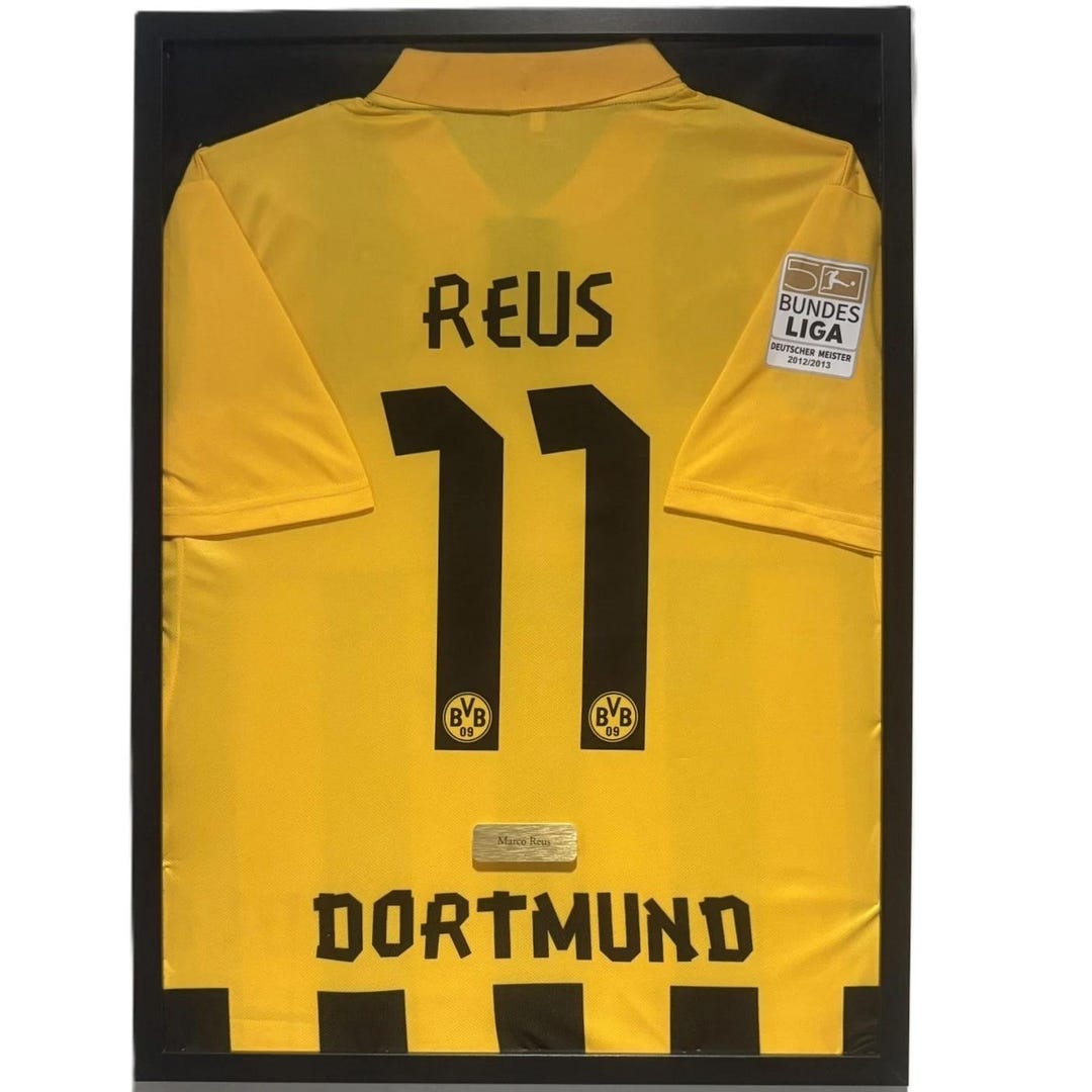 Borussia Dortmund Marco Reus Jersey Framed, Marco Reus Shirt Framed ...