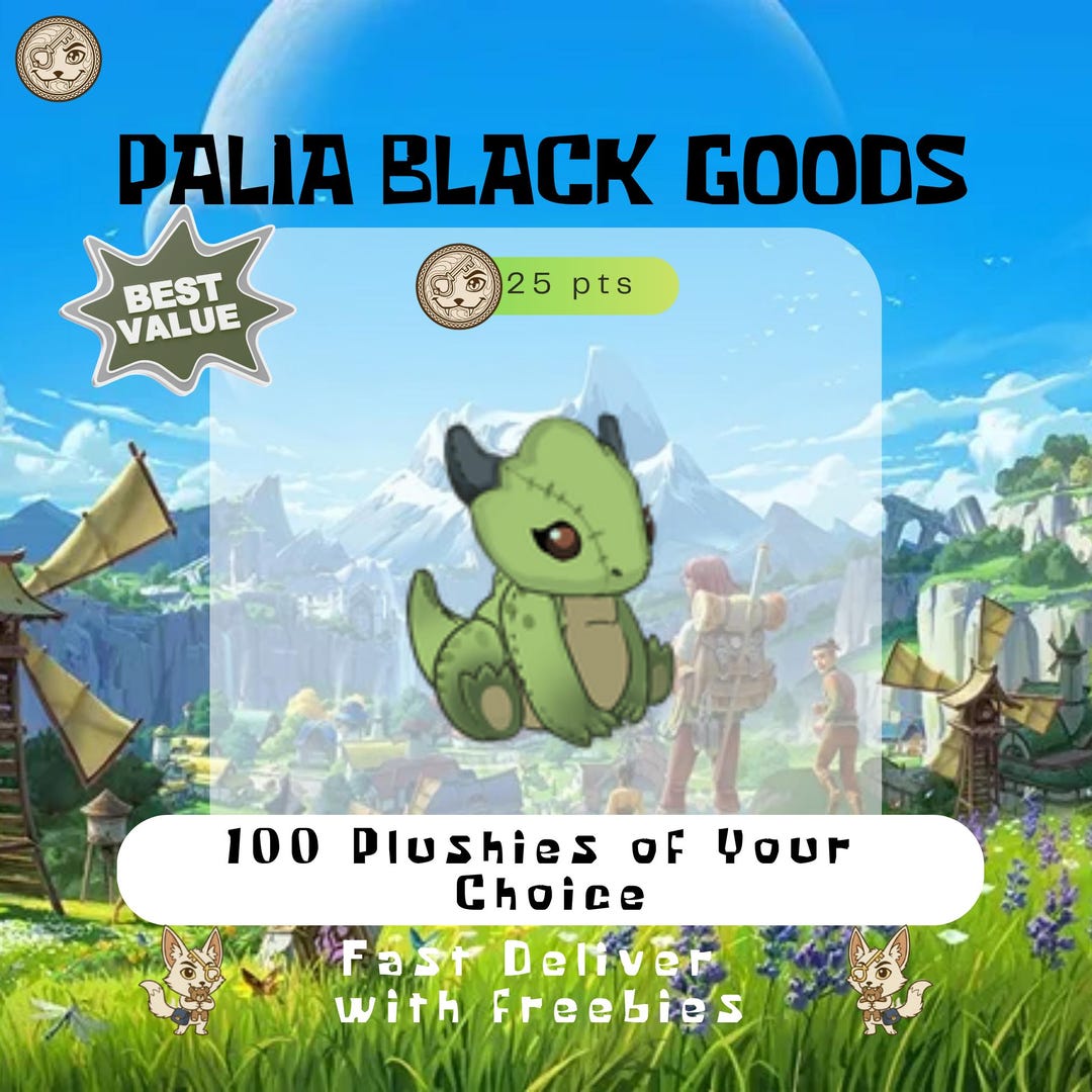 Palia Choose Any 100 Pcs Plushies/pods of Your Choice - Etsy