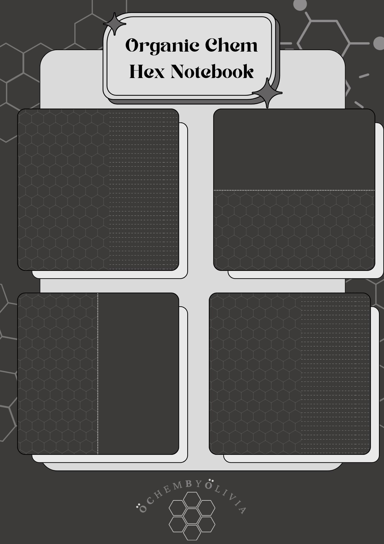 Organic Chemistry Structure Templates Editable Sticker Book Goodnotes ...