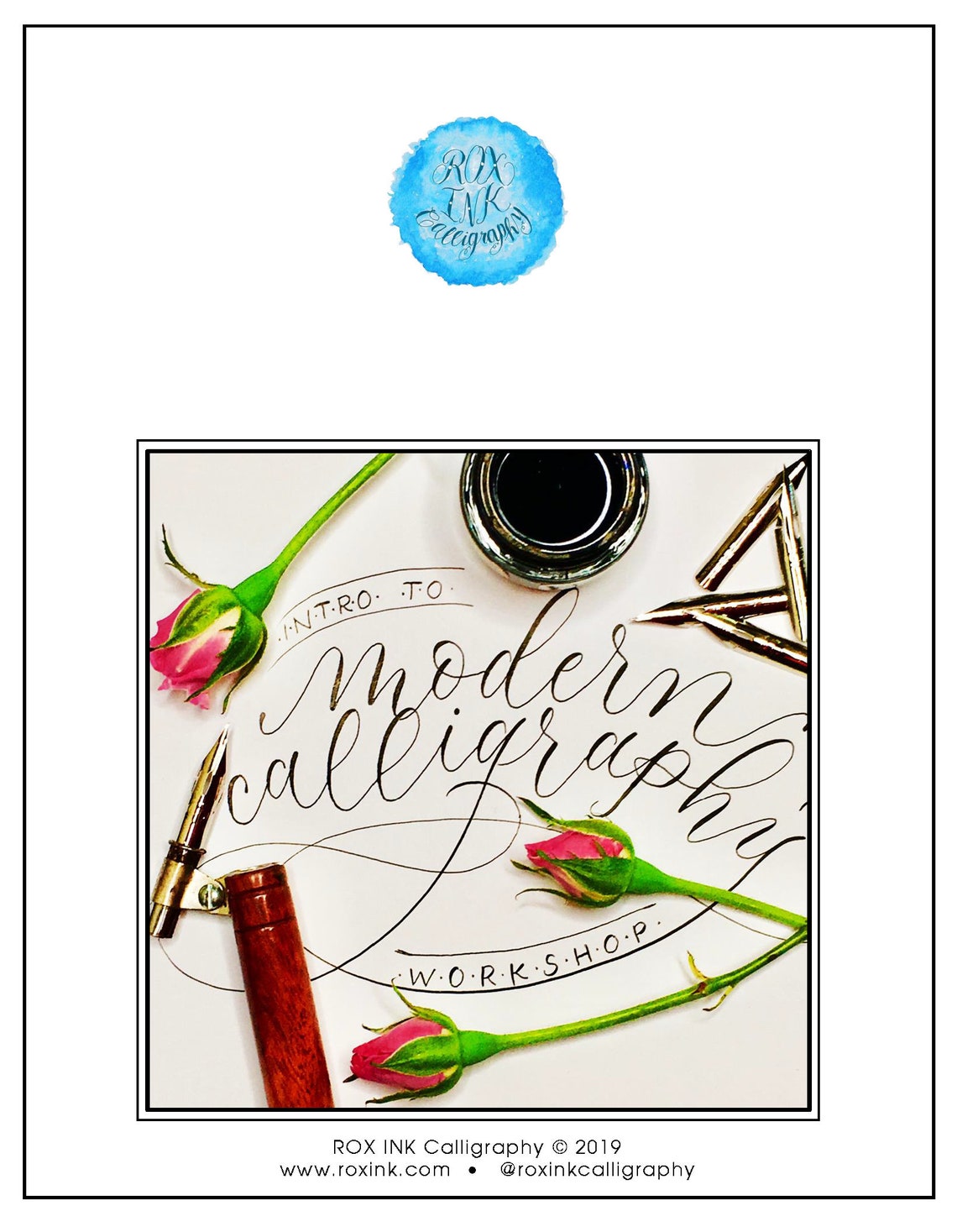 Modern Calligraphy Font Practice Sheet Full Pack - Downloadable ...