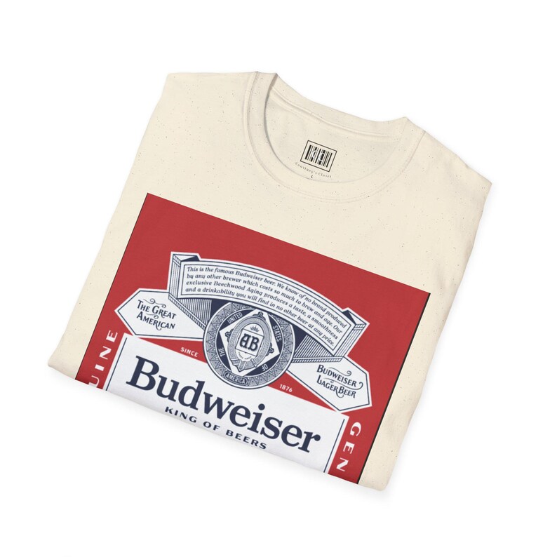 Vintage Budweiser Unisex Softstyle T-shirt, Fun Beer Lover Gift, DIY ...