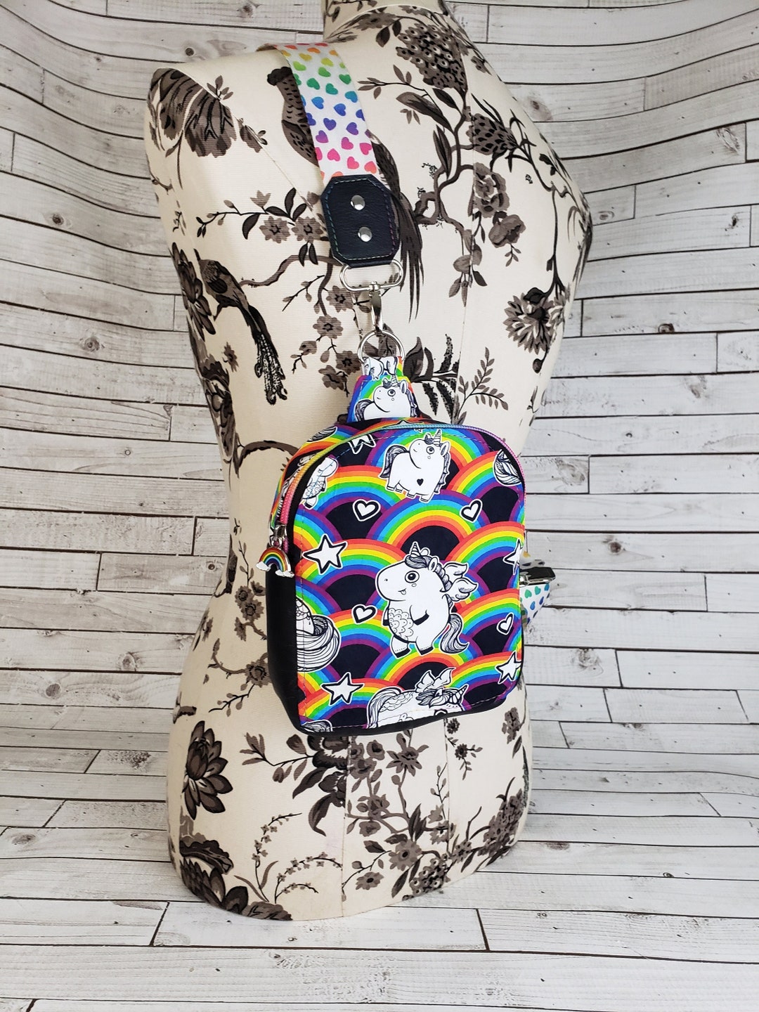Chubby Unicorn Rainbow Mini Backpack - Etsy