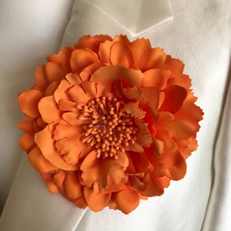 Orange Brooches - Etsy UK