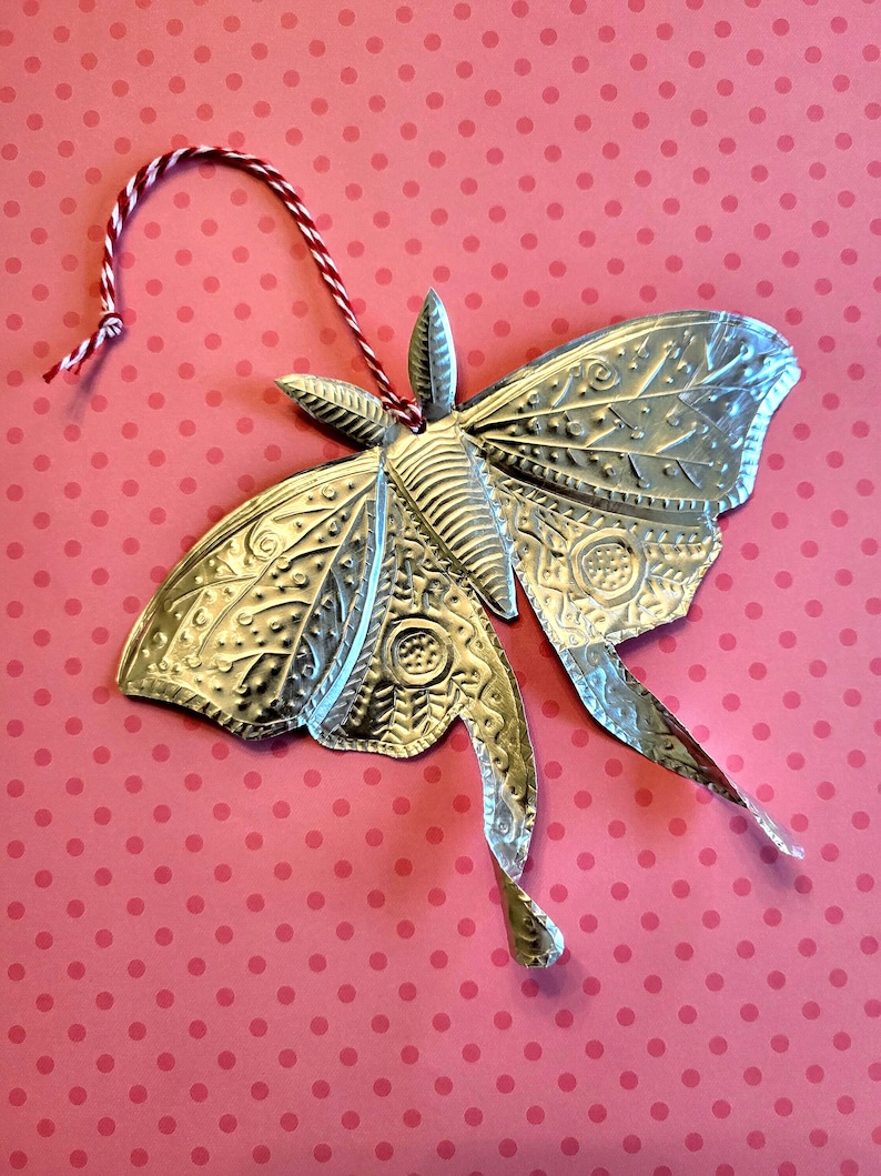 Aluminum Luna Moth Ornament - Etsy