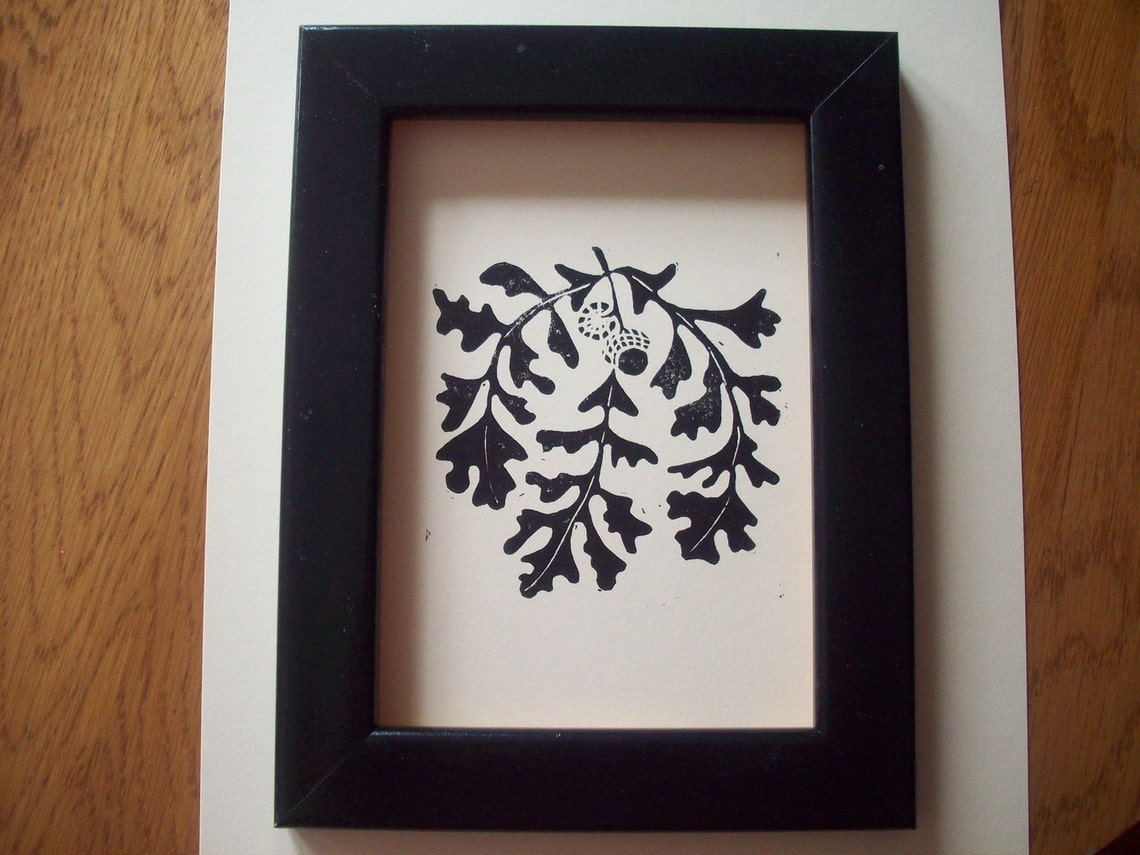 Printoak Leaves & Acorns - Etsy