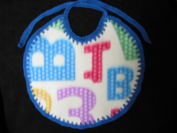 Baby Bib features ABC 123 | Etsy