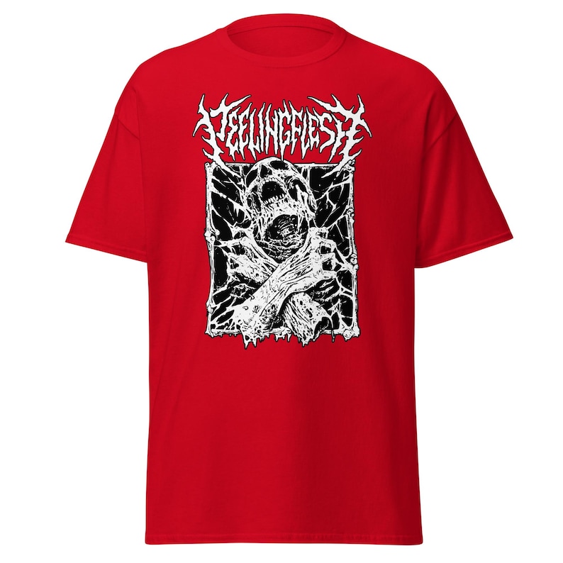 Peeling Flesh T-shirt Metal Merch Gifts for Metalhead Old School Metal ...