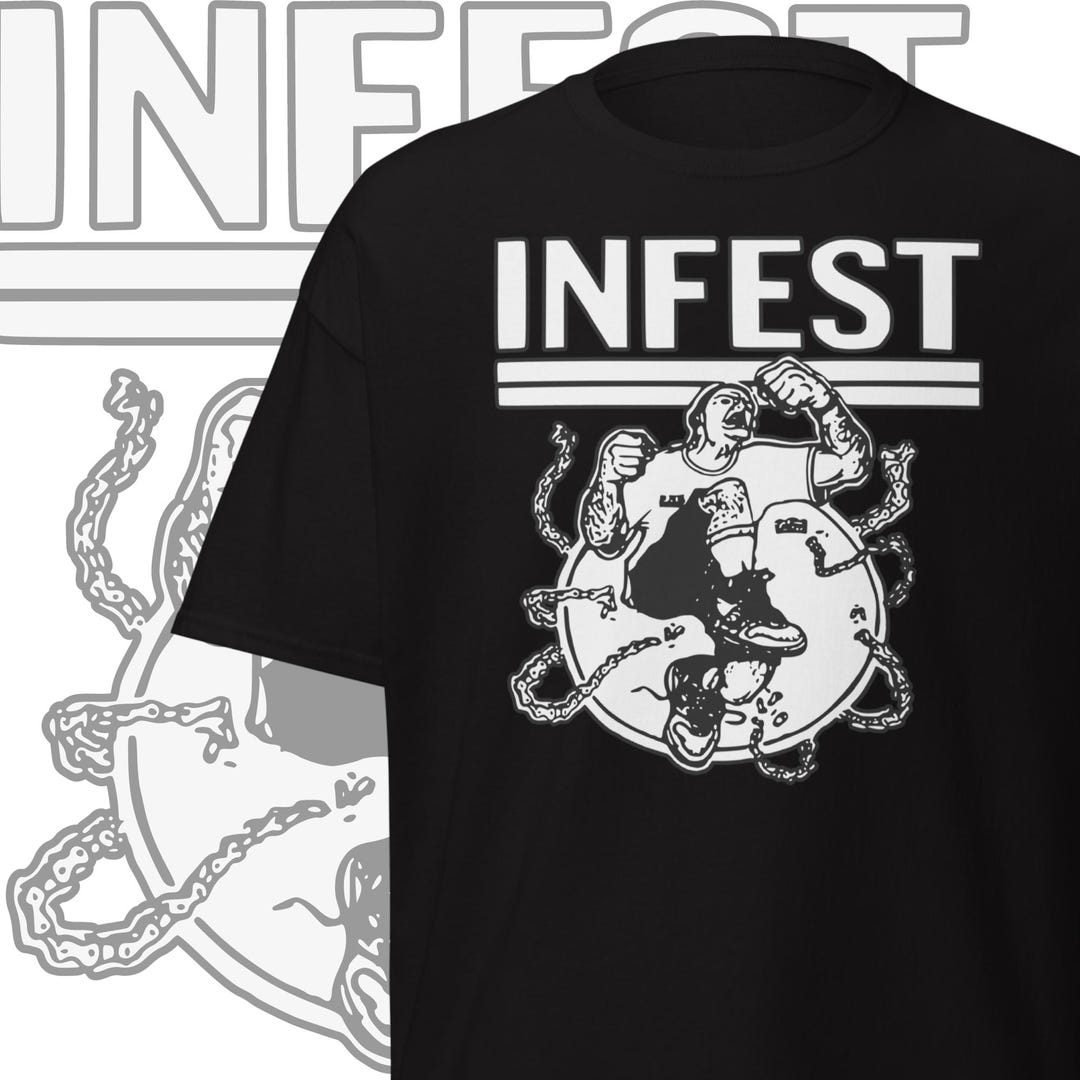 Infest Band T-shirt Hardcore Punk Merch Powerviolence Clothing Vintage ...