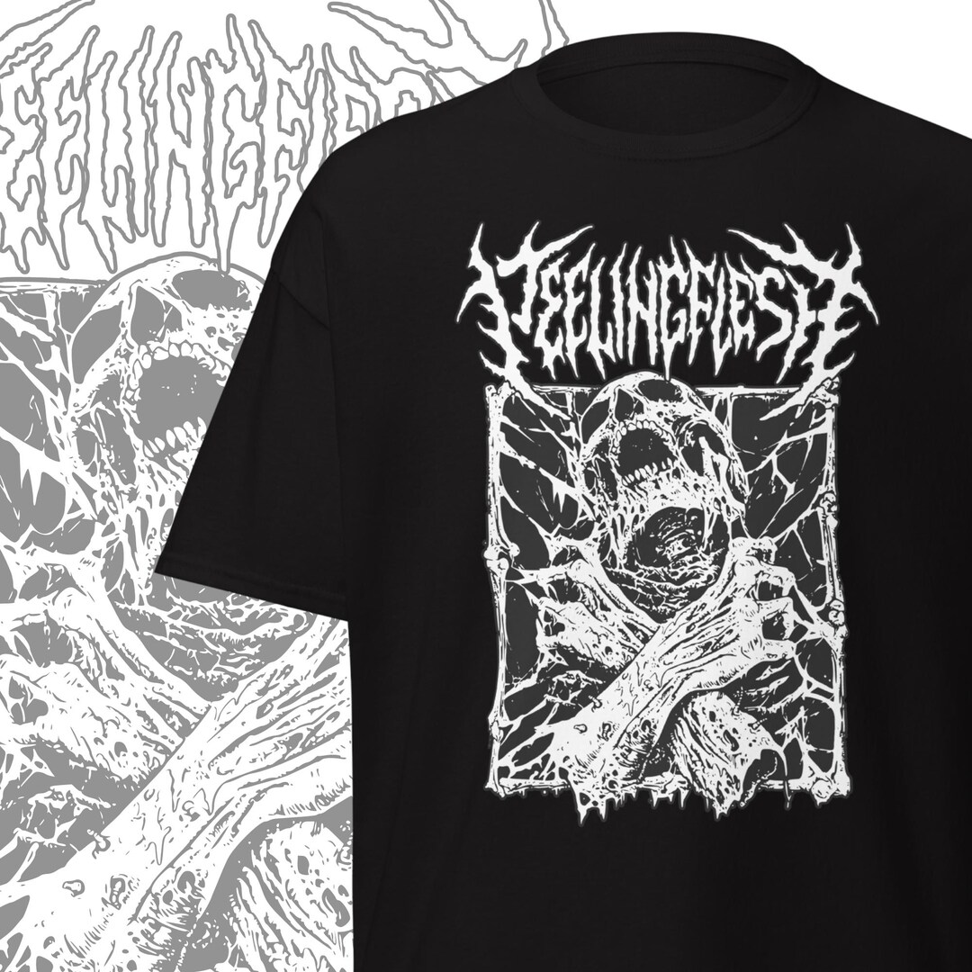 Peeling Flesh T-shirt Metal Merch Gifts for Metalhead Old School Metal ...
