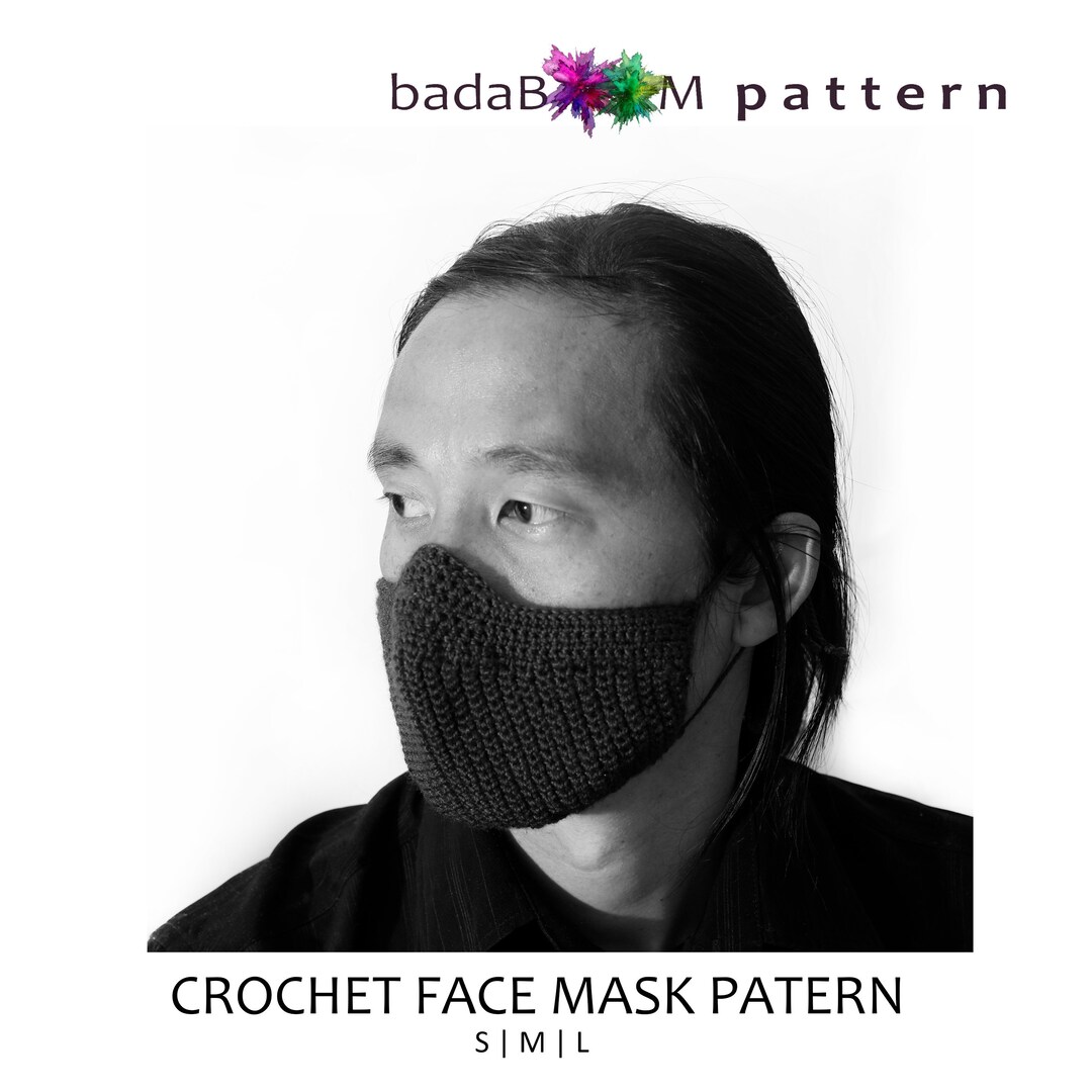 Pdf Crochet PATTERN FACE MASK Adult Men Woman Knight Style or Simple ...