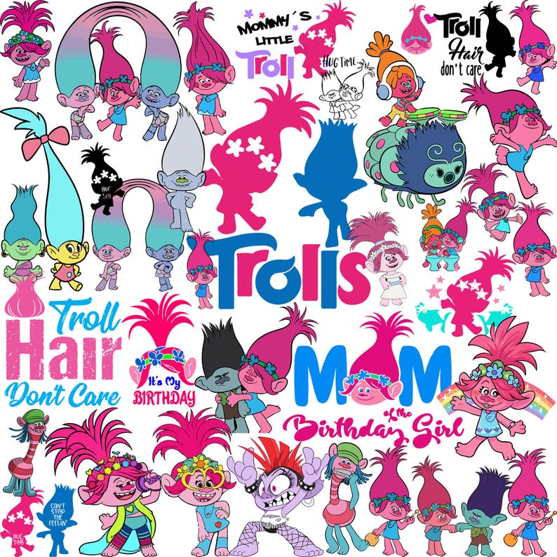 Trolls Svg- Trolls Png- Trolls Pdf- Trolls- Digital Files- Digital ...