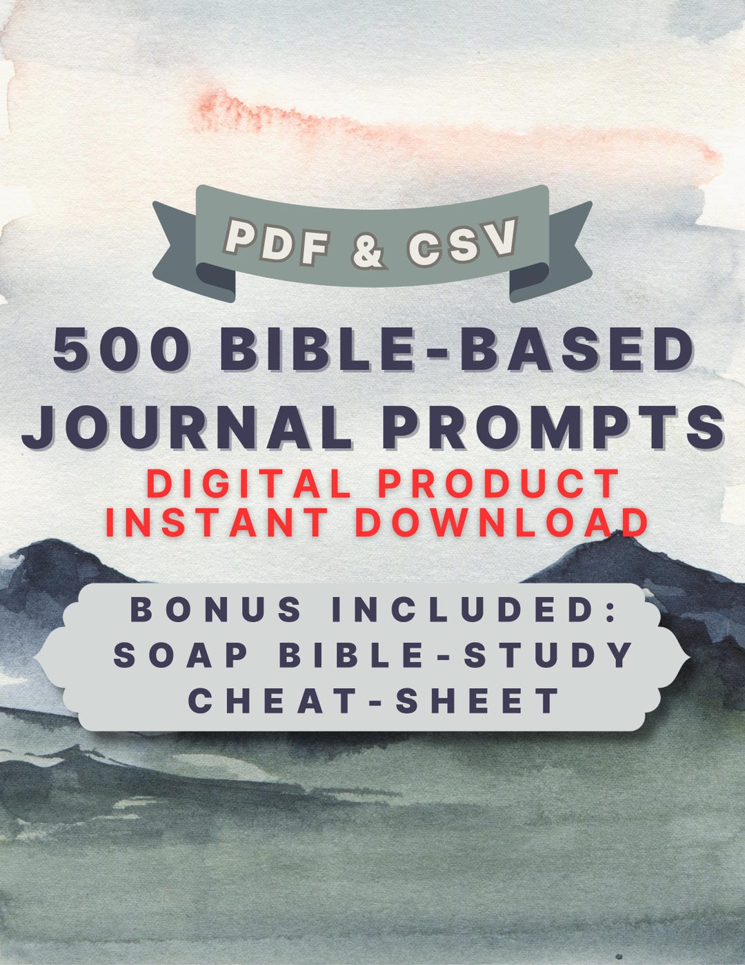 Faith Journal Prompts Bundle Best Gift for Her - 500 Bible-based ...