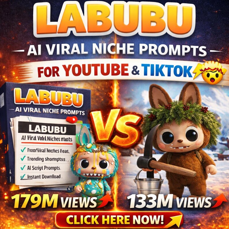 LABUBU – AI Viral Niche Prompts for Youtube & Tiktok | Find Viral Ideas ...