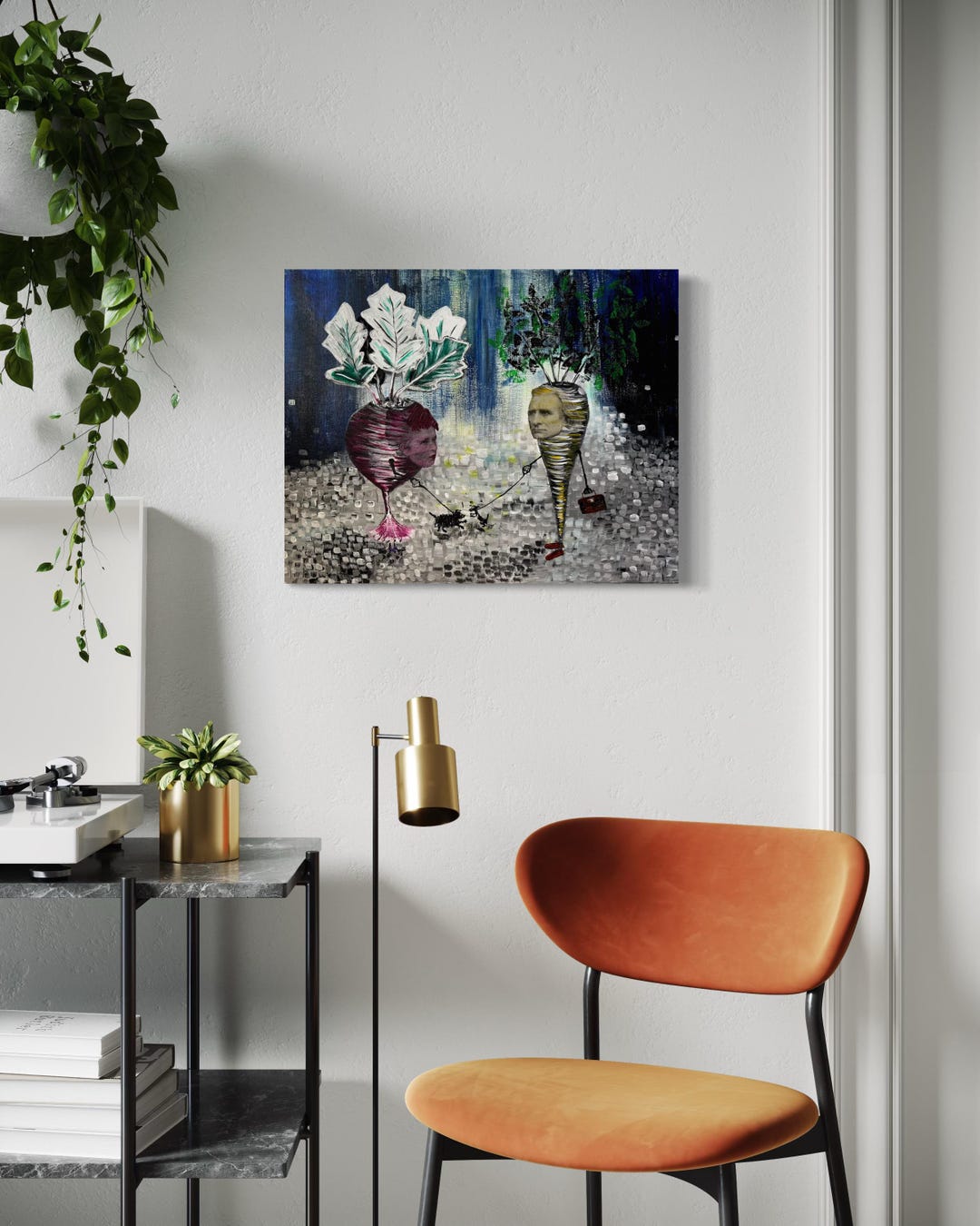 Unforeseen Encounter Surrealist Vegetable Art Print: Absurd Humor ...