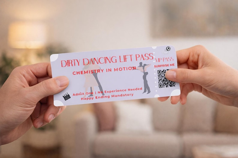 Dance Date Night 2x Ticket AND VIP PASS Printable | Romantic Lift ...