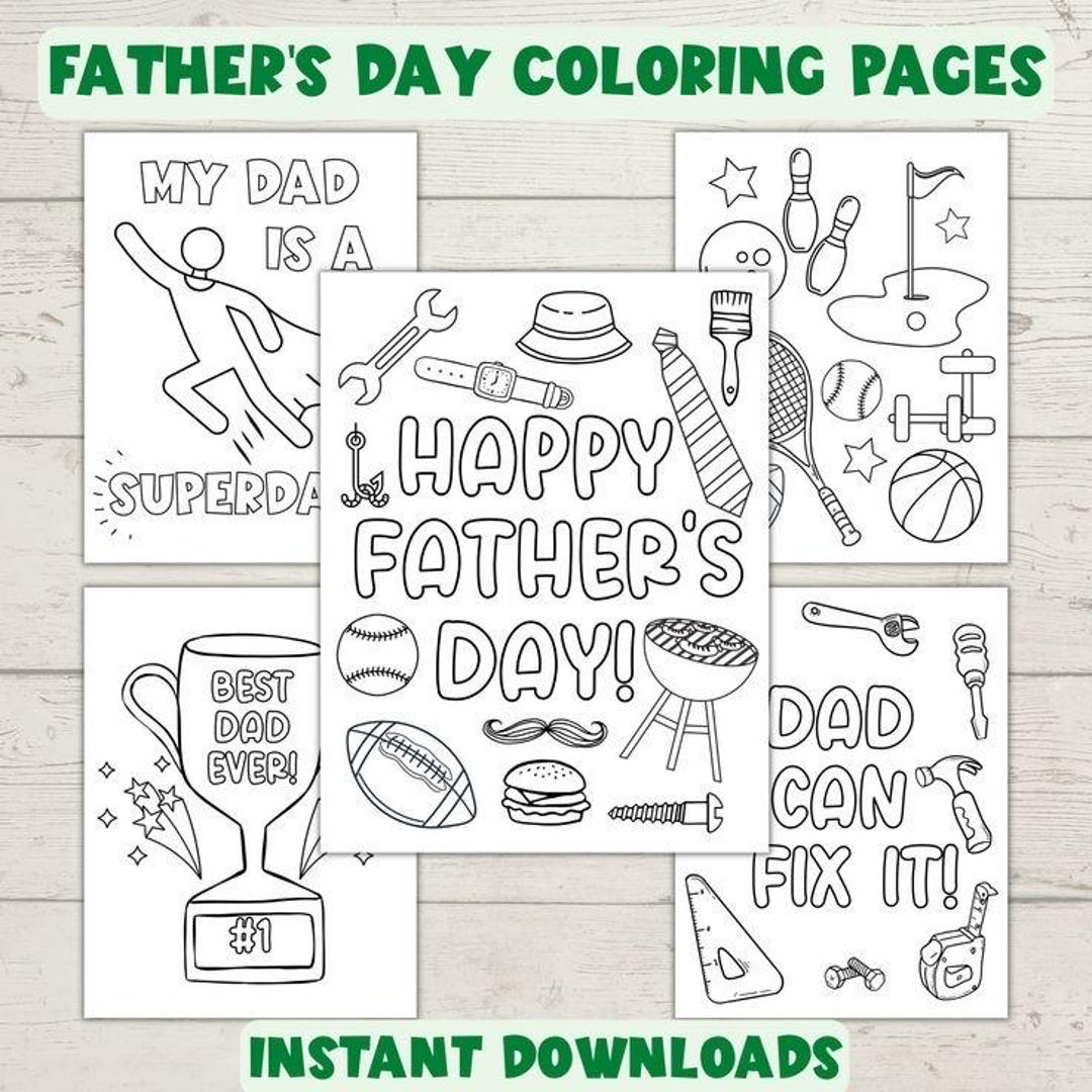 Father's Day Printable, All About My Dad, Fathers Day Gift, Card for ...