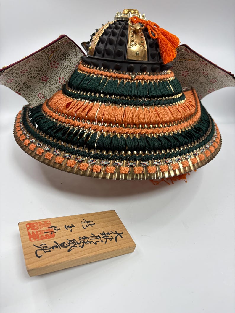 Japanese Samurai Helmet Kabuto – Traditional Boys’ Day Display, Vintage ...