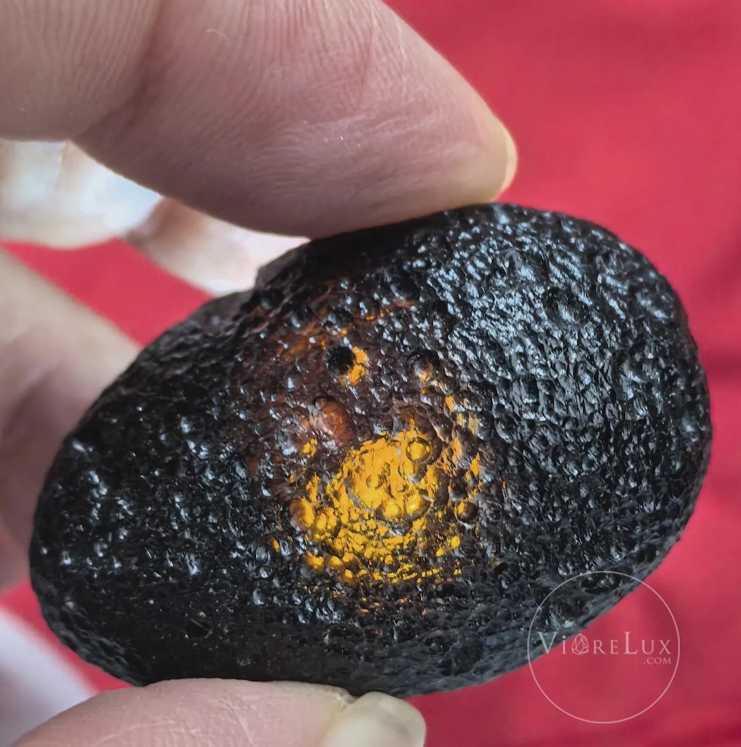 Raw Black Tektite Crystal: Tibetan Meteorite, Synergy 12 - Etsy