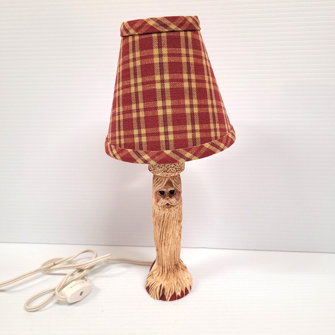 Lamp Pencil Skinny Santa 8'' Electric Night Light Figurine Shade ...
