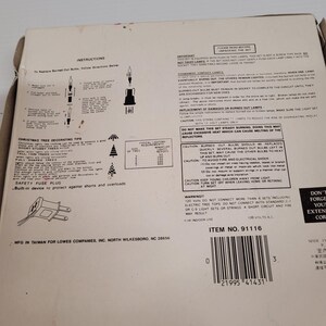 Star Tree Top 11 Light Multi Color Flashing Vtg Santa Trim Taiwan 8 ...