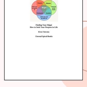 FINDING YOUR IKIGAI - How to Seek Your Purpose in Life - Etsy