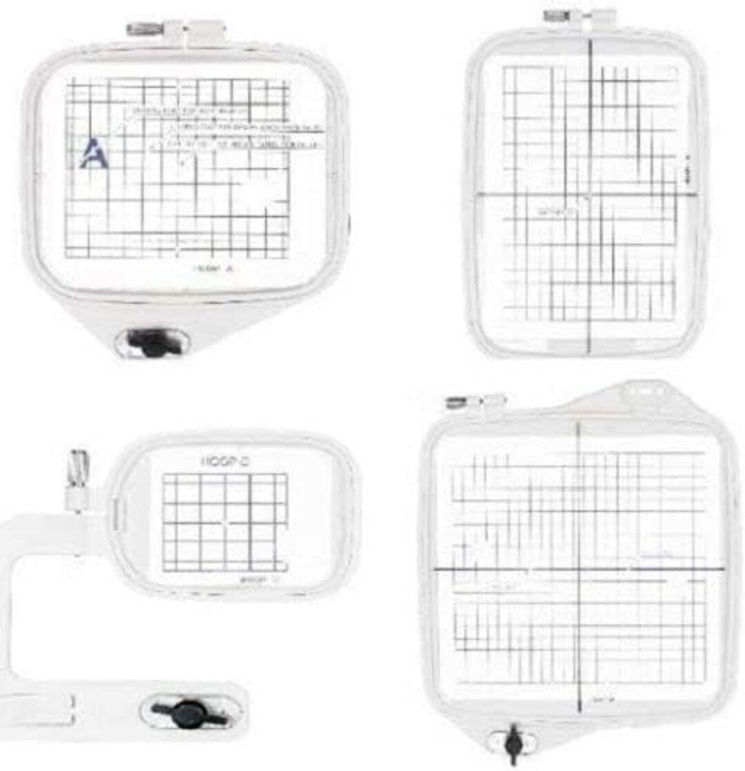 4 Hoops for Janome, Bernina Deco, Elna Embroidery Machine A, B, Free ...