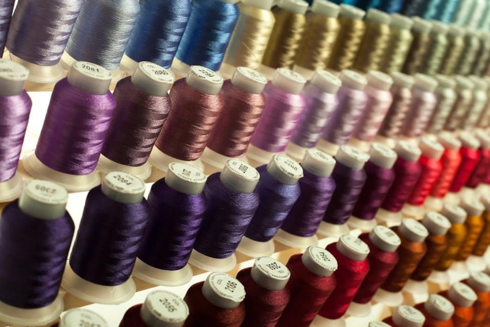 Embroidery Machine Thread, 260 Thread Spools, Polyester Embroidery ...