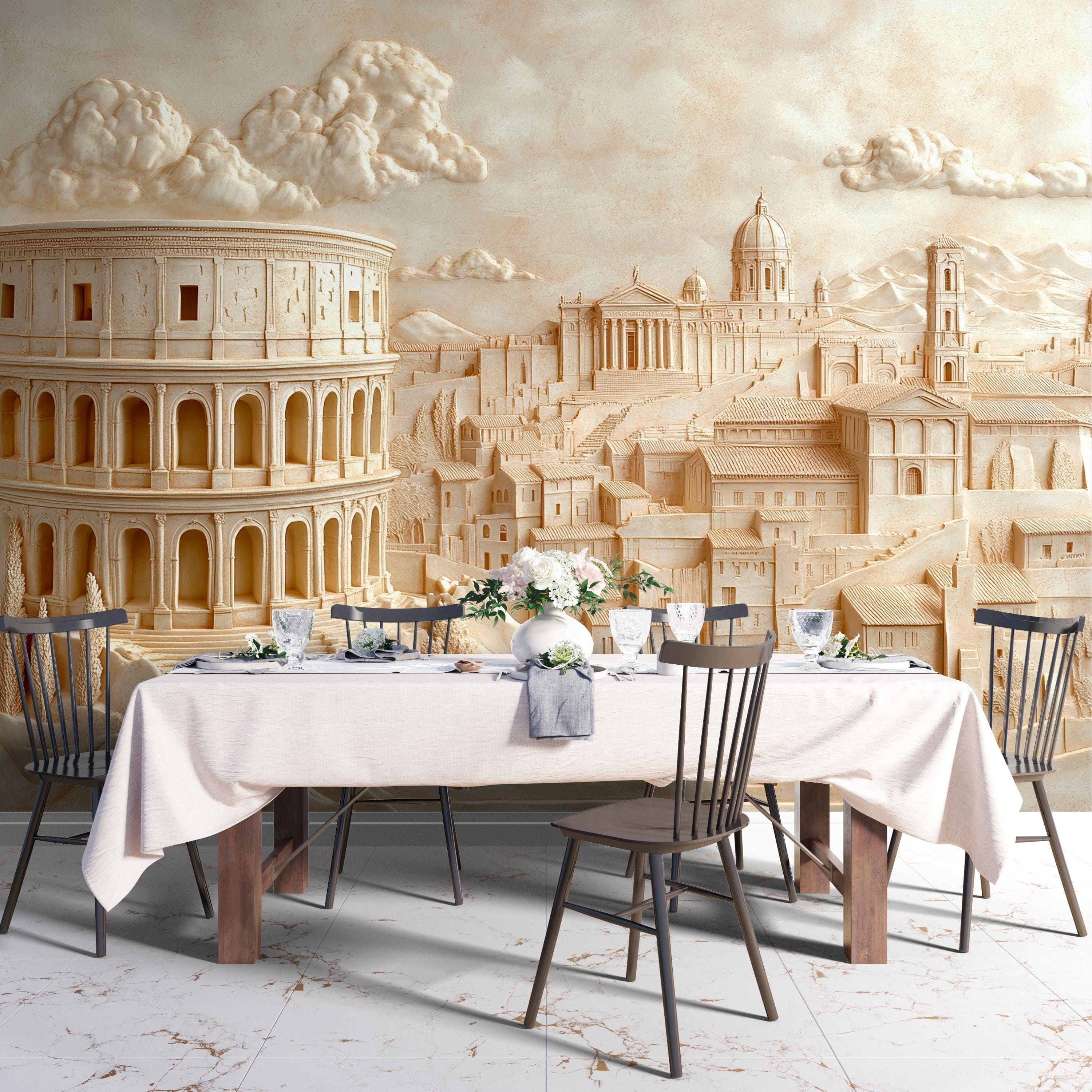 3D Rome Peel and Stick Travel Wallpaper Mural – Removable Classical ...