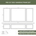 Wall Molding Set – Pre-cut Frame Panel Set - Wainscoting, Easy Wall ...