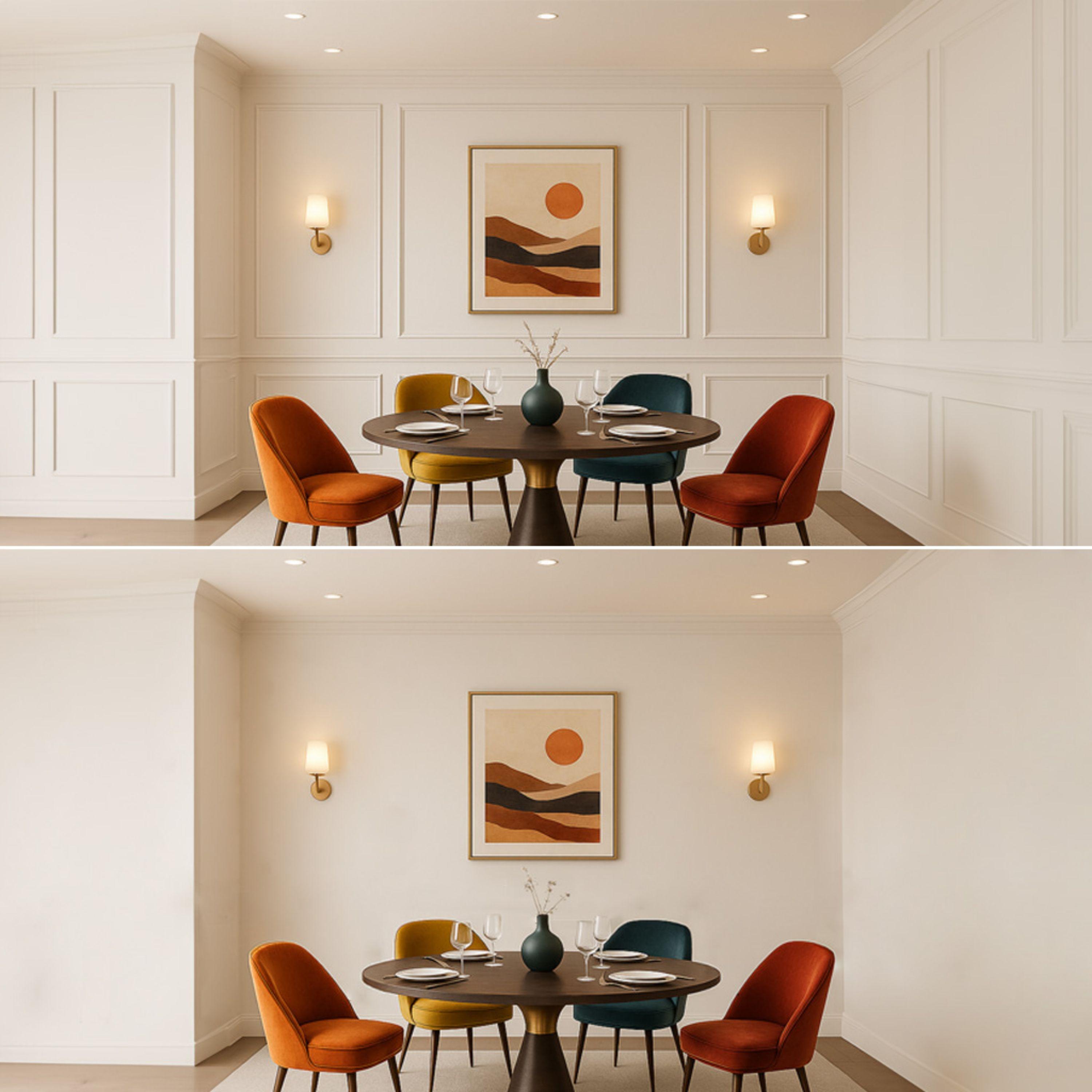 Wall Molding Set – Pre-cut Frame Panel Set - Wainscoting, Easy Wall ...