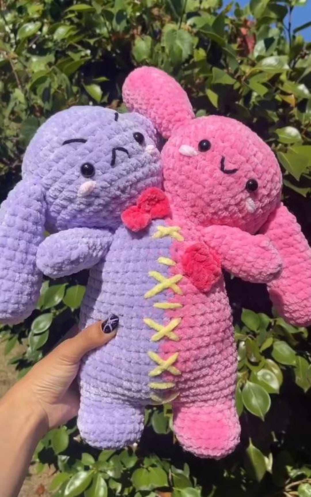 Two-headed Bunny Bear Crochet Pattern,weird & Cute Plushie PDF Pattern ...