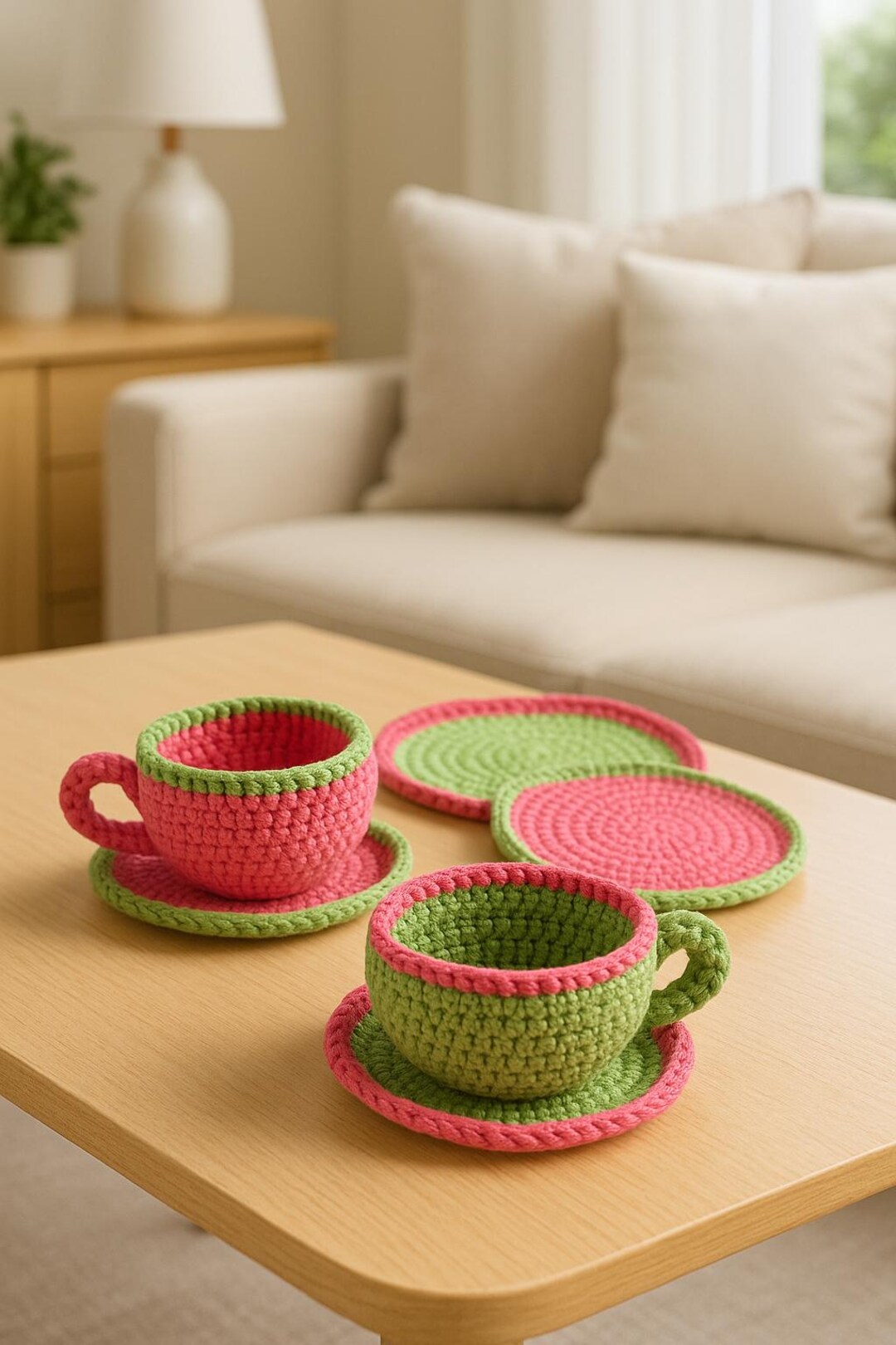 Crochet Afternoon Tea Cup & Saucer Pattern,amigurumi Tea Cup and Saucer ...