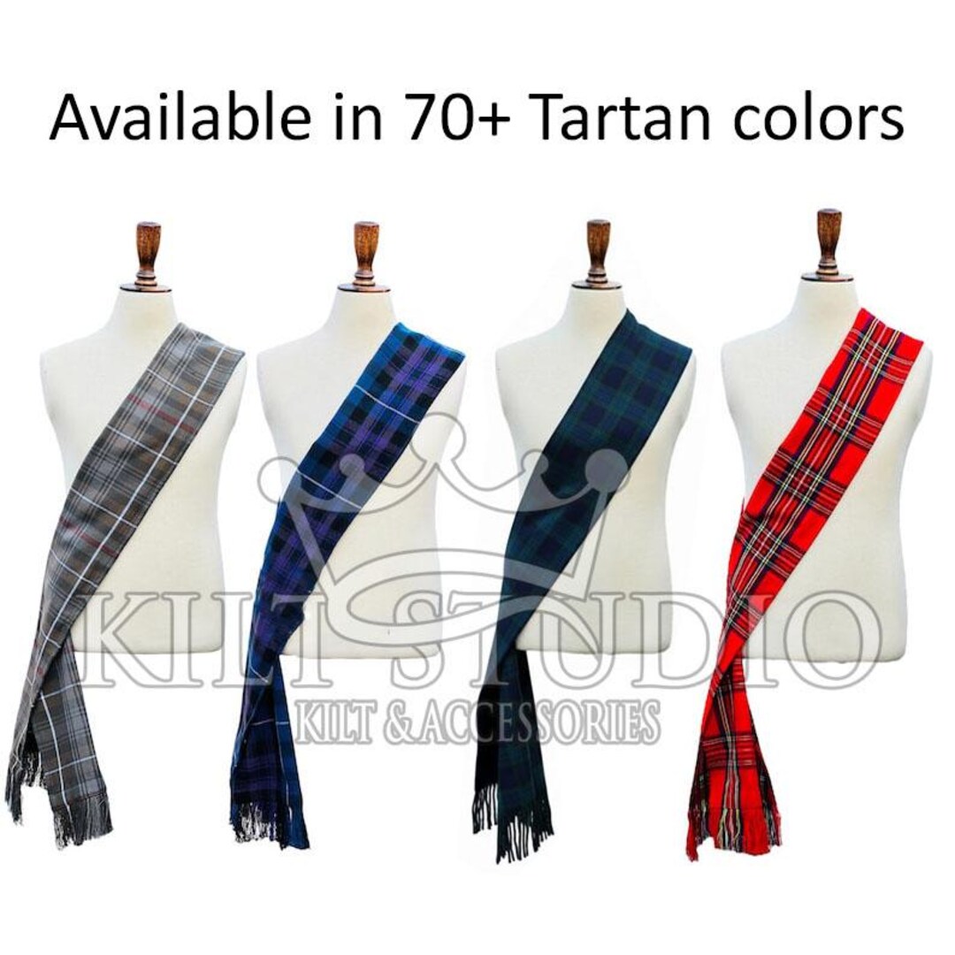 Scottish Tartan Sash for Women Traditional Ladies Handmade Tartan Scarf ...