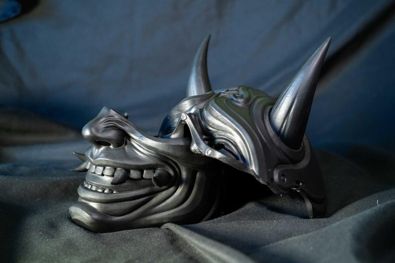 3D Printed Hannya Mask: Wearable Japanese Oni Mask - Etsy