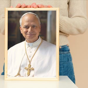 Printable Pope Leo 14 Portrait Official Bishop of Rome Leo 14 Print ...